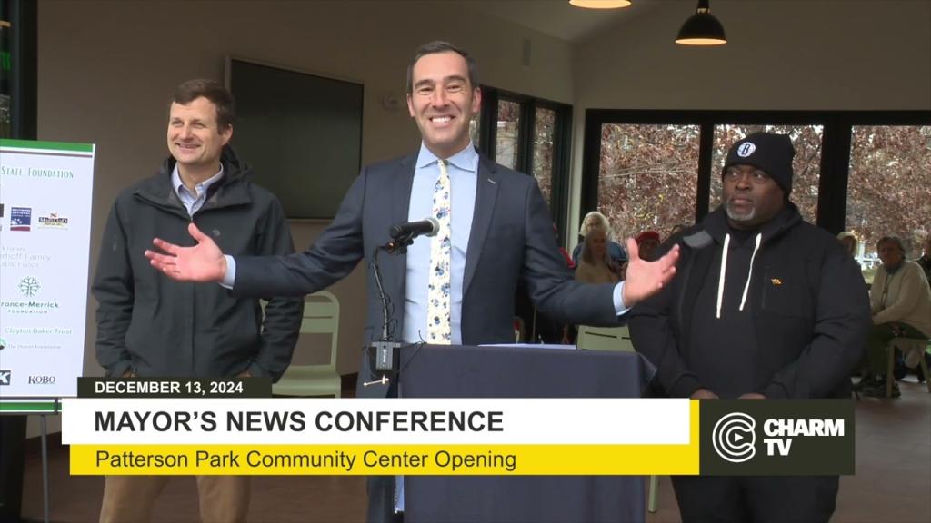 Patterson Park Community Center Opening; December 13, 2024 | CharmTv